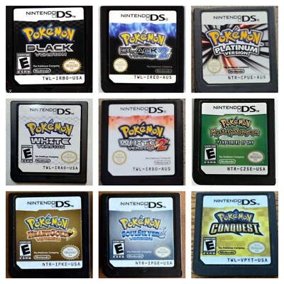 Nintendo DS POKEMON Games LOOSE - AUTHENTIC - Free Shipping - Choose ...