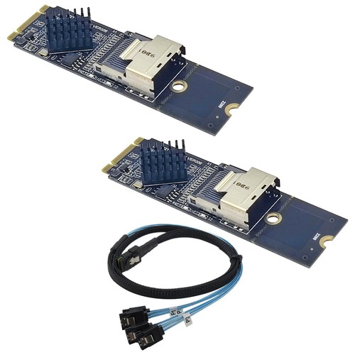 M.2 NVMe to Mini SAS 36 Pin SFF-8087 SATA 3.0 Expansion Card Low ...