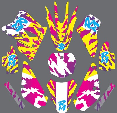 Graphic kit for Suzuki RM85 RM 85 2002-2020 decals stickers Old school ...