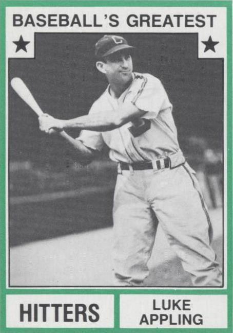 1982 TCMA Baseball's Greatest - Hitters Luke Appling #1982-42 Tan Back ...