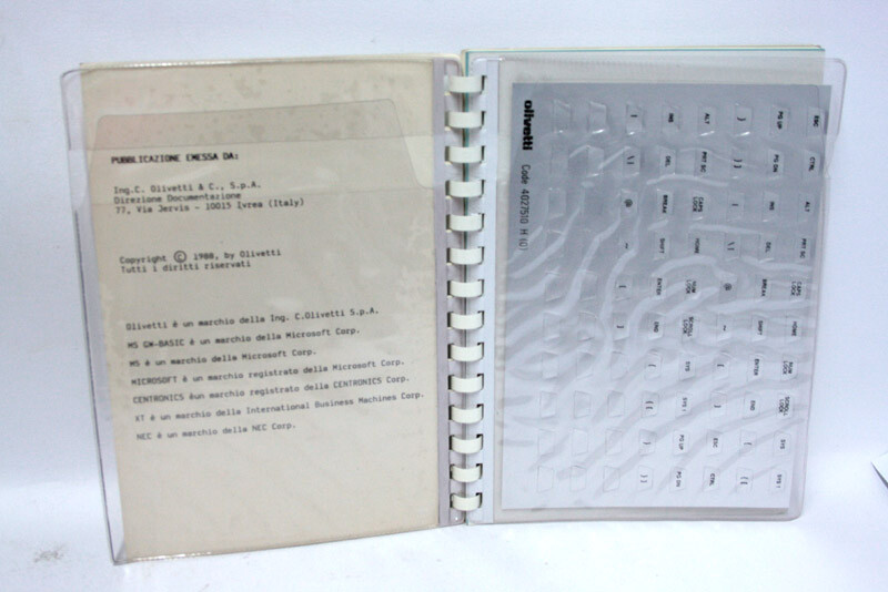 OLIVETTI M200 GUIDA ALLA INSTALLAZIONE E ALL'USO+1 FOGLIO ADESIVI 1988 ...