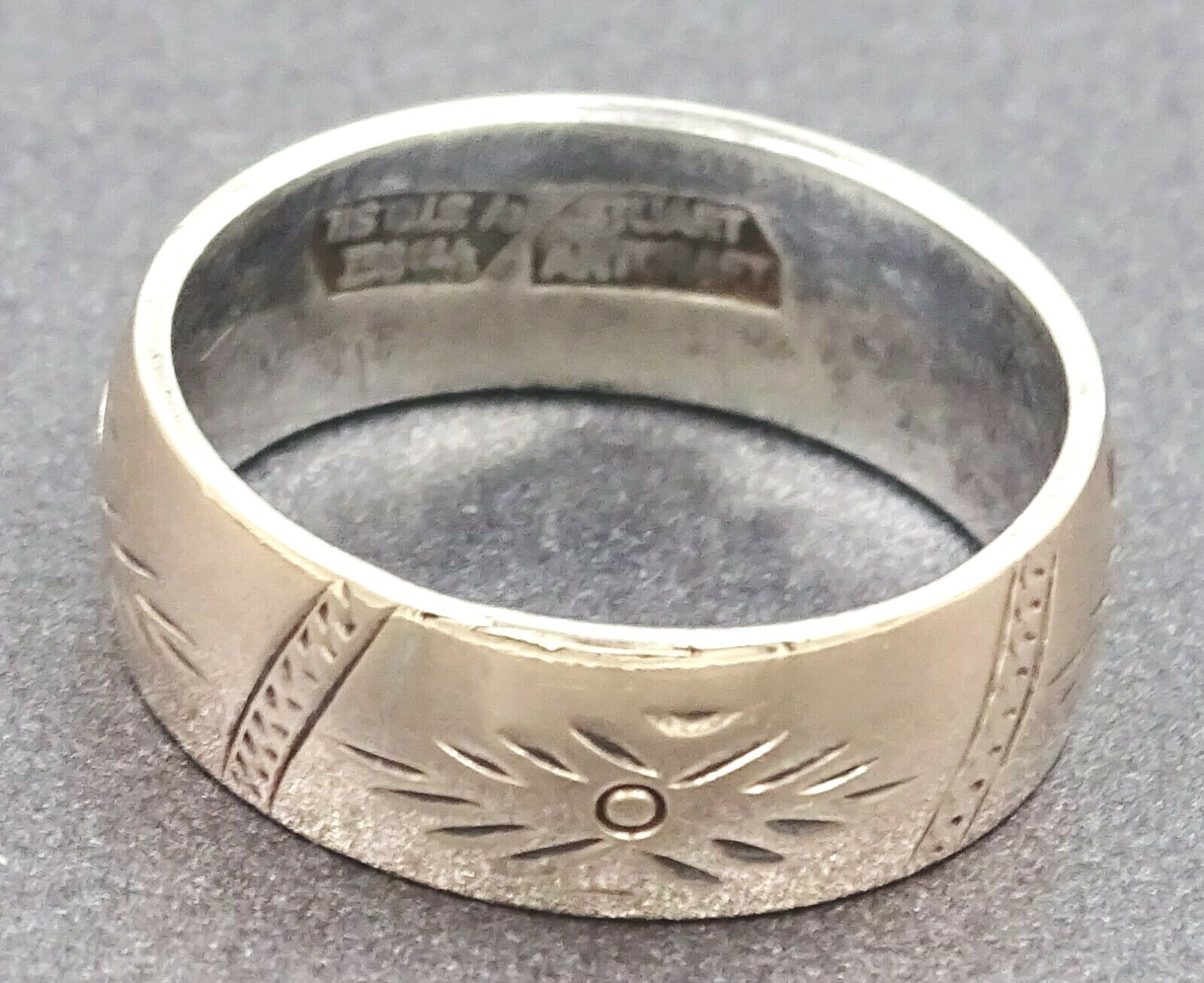 Vintage Stuart Artcraft 9ct Gold Sterling Silver Ring | eBay