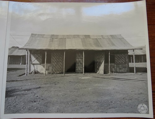 WWII IBT PHOTO - Warazup Burma BUILDING with TARP ROOF CONSTRUCTION ...