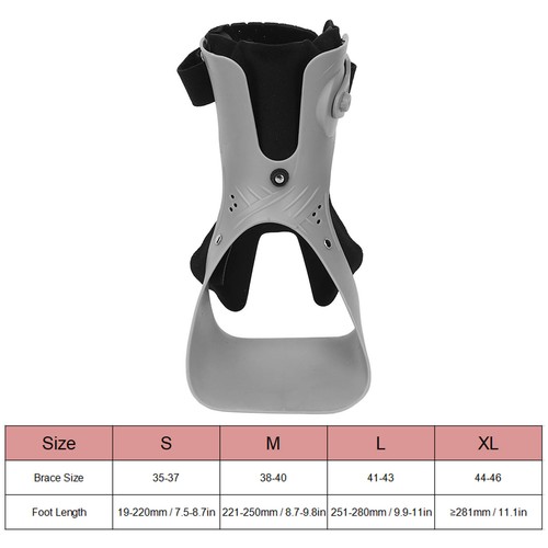 (Left Foot L)Ankle Orthosis Support Foot Drop Brace Buckle Posture ABE ...