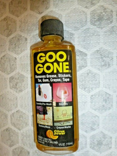 GOO GONE~CITRUS POWER~REMOVES GREASE,STICKERS,TAR,GUM,CRAYON,TAPE 4 OZ ...