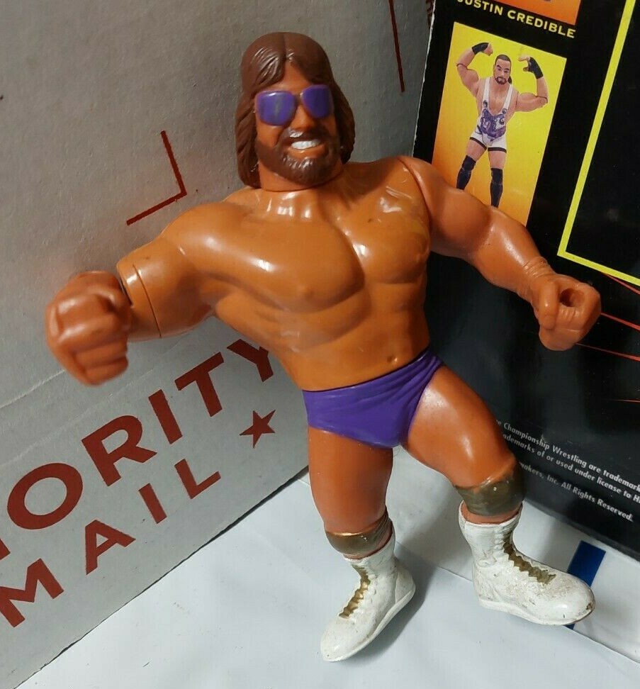 WWF WWE Hasbro Macho Man Randy Savage Macho King Purple Trunks 1991 ...