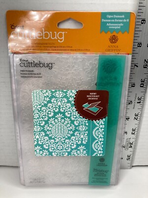 Anna Griffin Ogee Damask Cricut Cuttlebug Embossing Folder Set New Pack ...