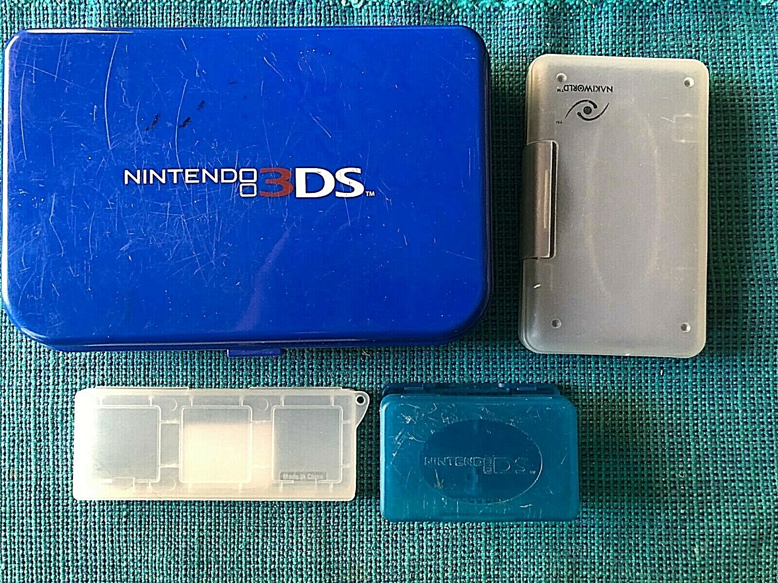 Nintendo 3DS BLUE Game Travel Case 3DS / 2DS with Nintendo DS game case ...
