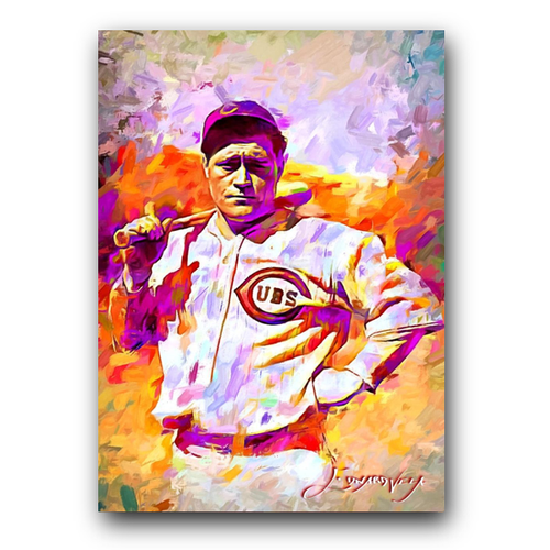 Hack Wilson #4 Art Card Limited 41/50 Edward Vela Signed (Chicago Cubs ...