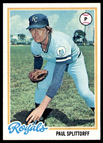 1978 Topps Paul Splittorff 1059 Kansas City Royals #638 | eBay