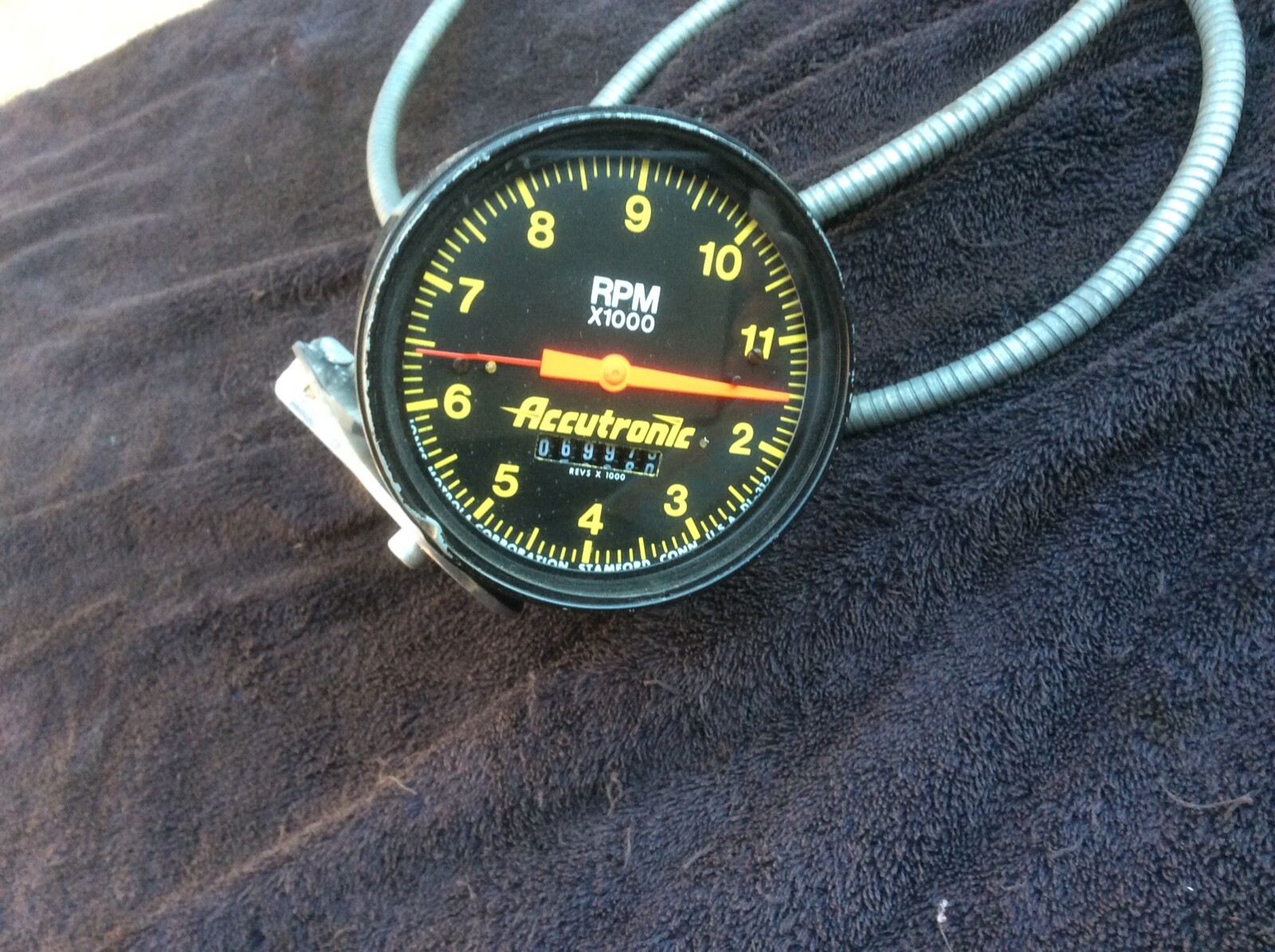 Accutronic tach moroso Motorola Jones cable driven drag race car camaro ...