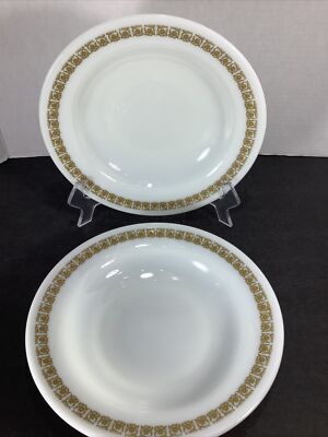 Set Of 2~Pyrex Tableware Flat Rim #715-6 Tiburon Soup/Salad/Pasta bowls ...