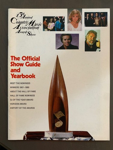 Vintage 1981 CMA Awards Program Book Barbara Mandrell Mac Davis Kenny ...