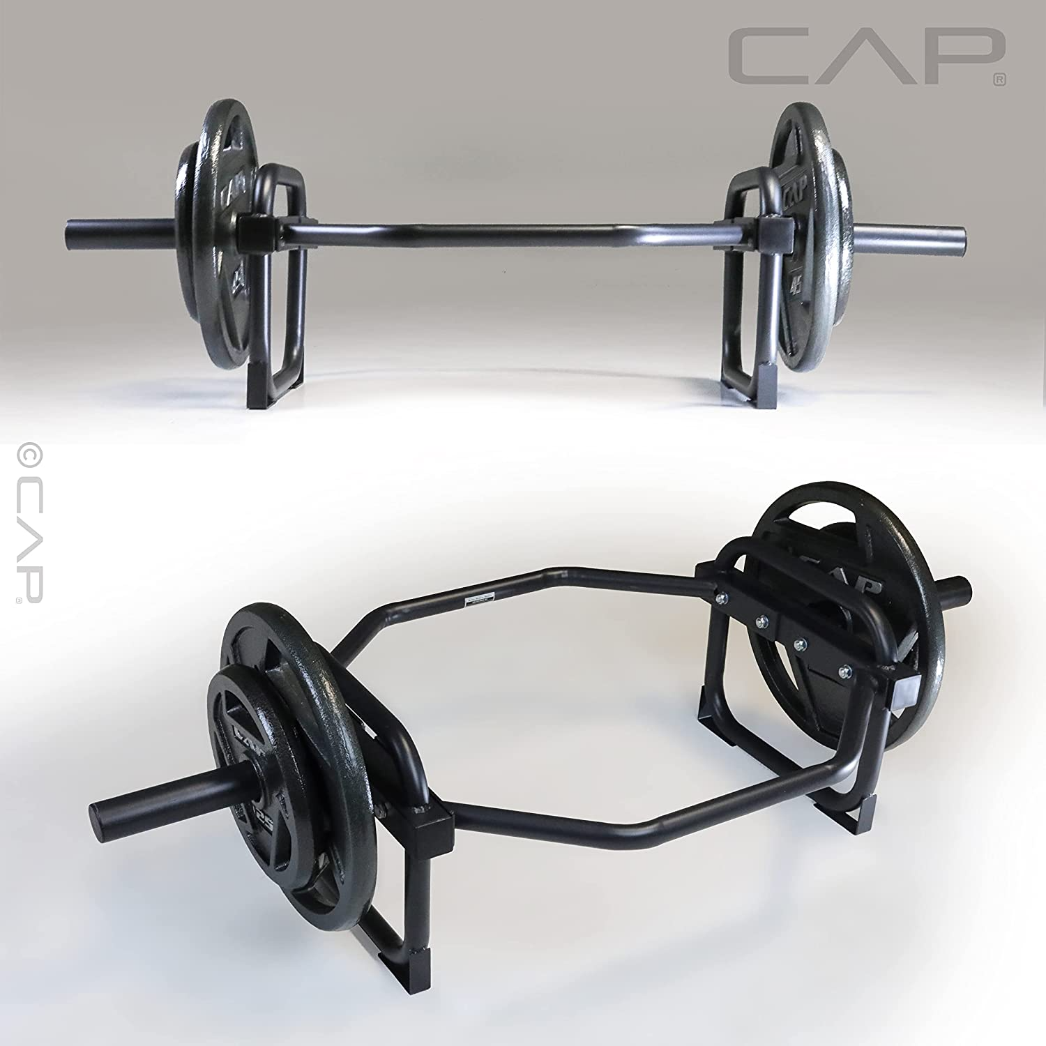 CAP Barbell OB-93 Olympic Trap Bar/Hex Bar/Shrug Bar/Deadlift Bar ...