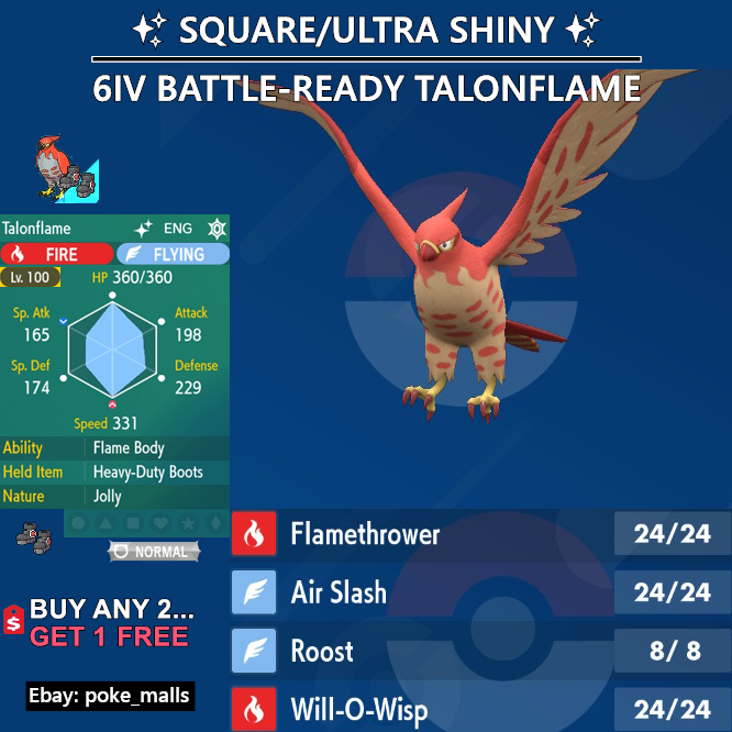 Talonflame Shiny ART] Took Me Around 700 Eggs To Hatch This Shiny With