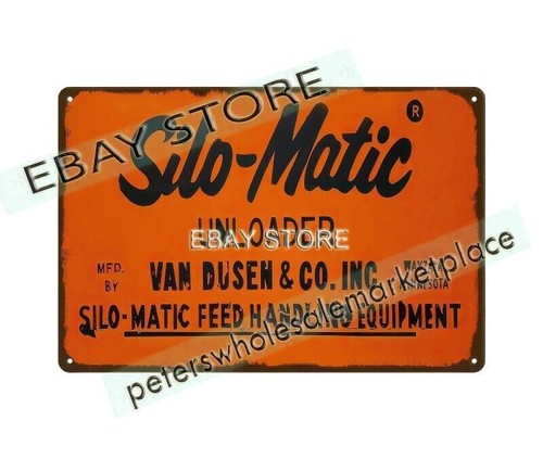 Silo Matic Unloader Minnesota Farm eqiupment metal tin sign inside ...
