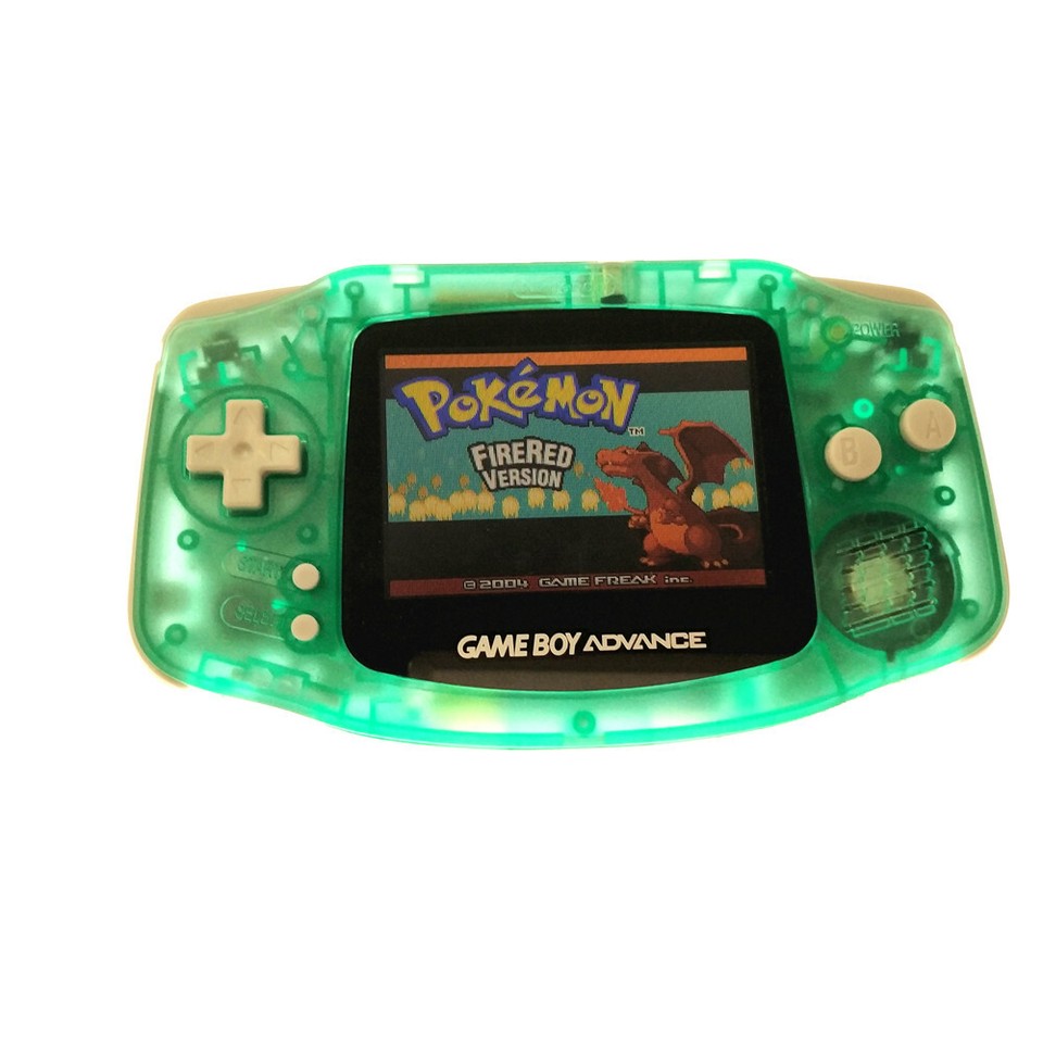 Luminous Clear Green AGS-101 Backlight Screen Game Boy Advance GBA game ...