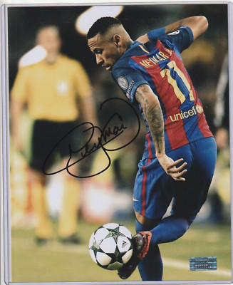 #10 Neymar Jr. AUTOGRAPH 8x10 Photo w/ *COA* SIGNED Brazil | eBay