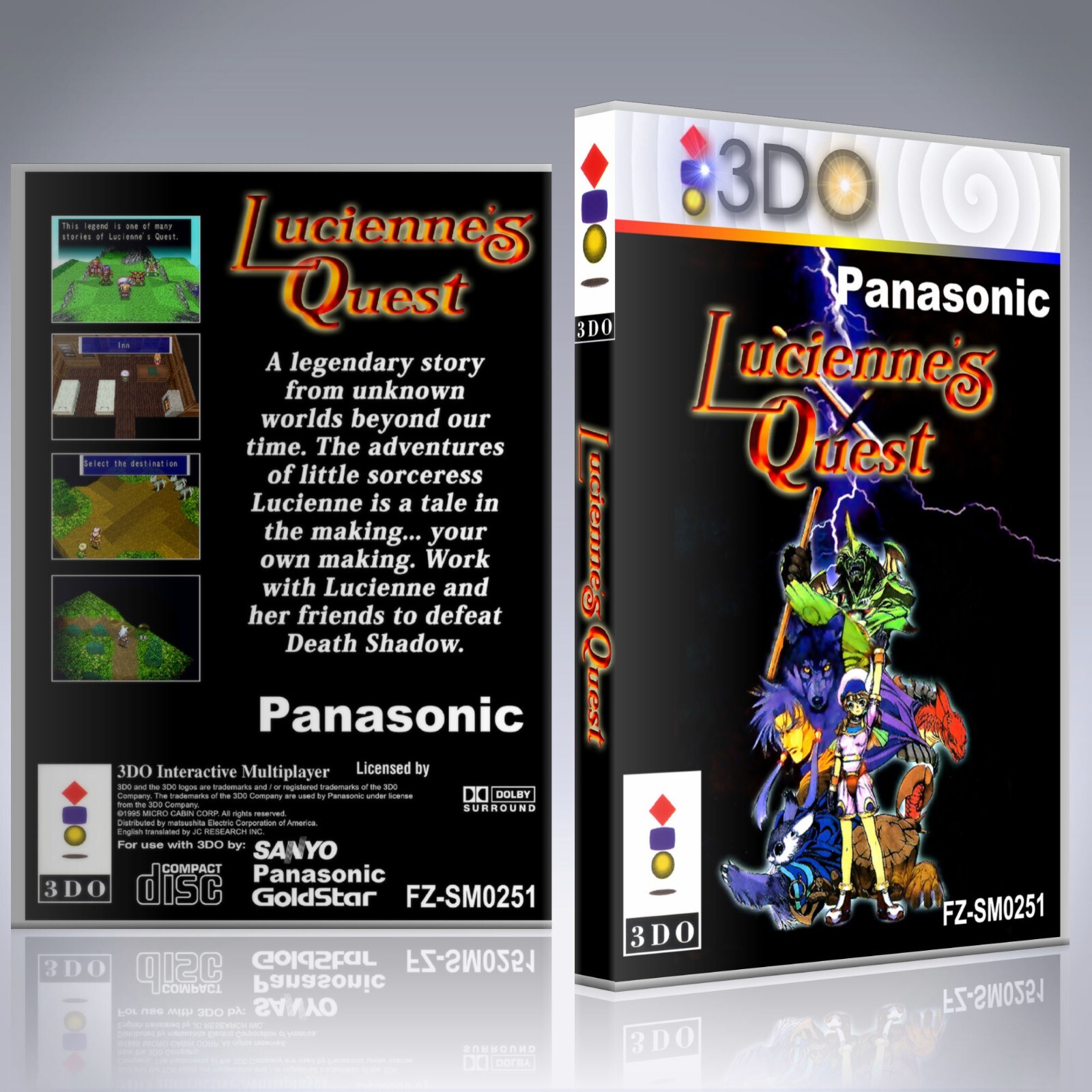 3DO Custom Case - NO GAME - Lucienne's Quest | eBay