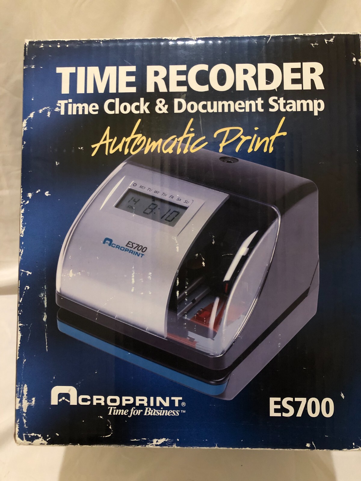 Acroprint ES700 Time Recorder Time Clock & Document Stamp | eBay