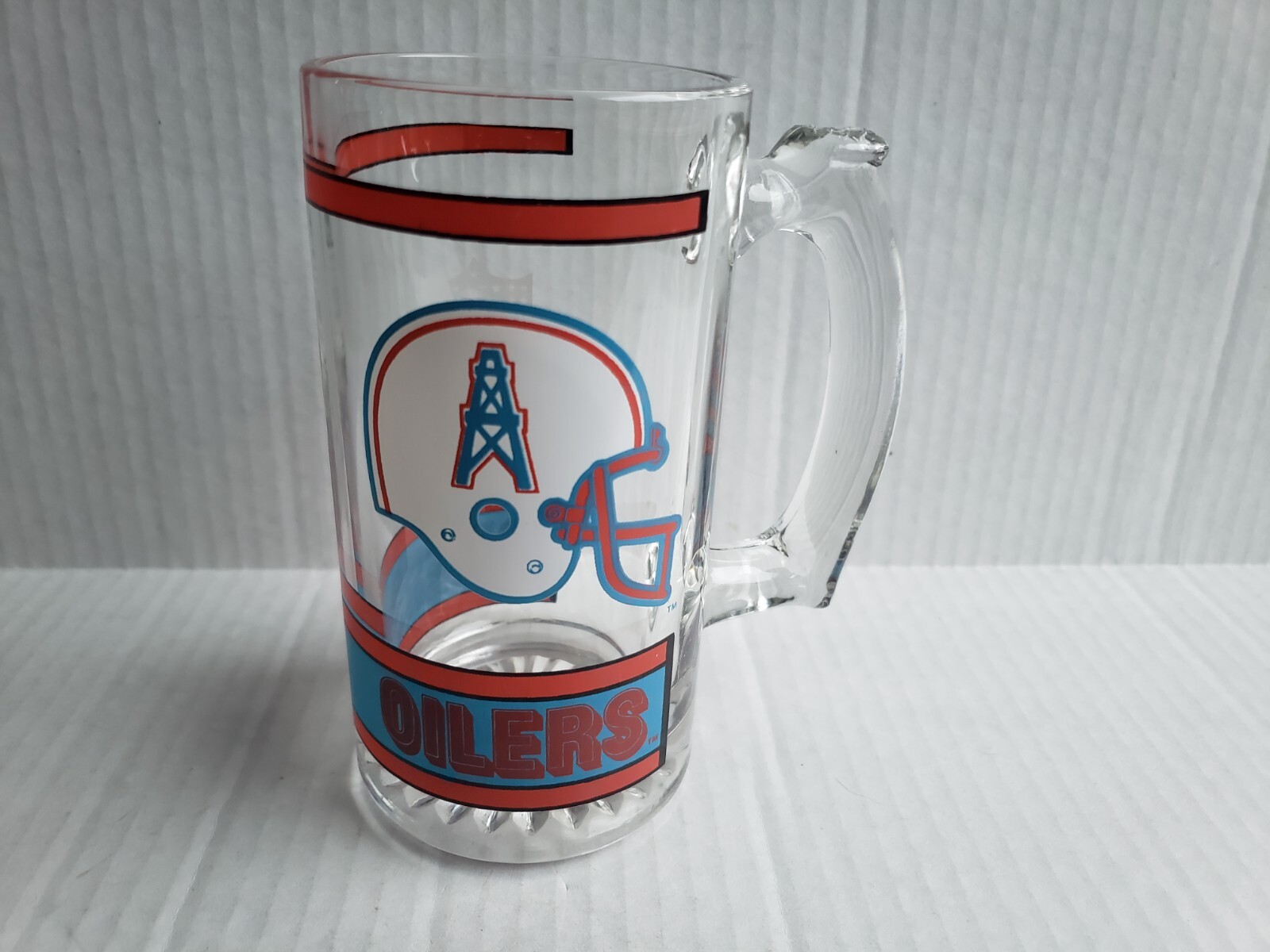 Vintage NFL HOUSTON OILERS 5.5" Glass Mug Cup!! | eBay