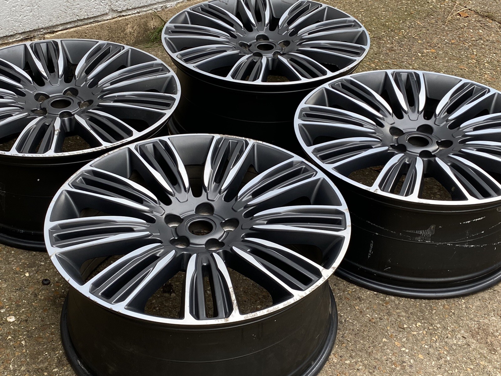 GENUINE 22" RANGE ROVER 9012 ALLOY WHEELS (Grey/Polished) LATEST ALLOYS ...