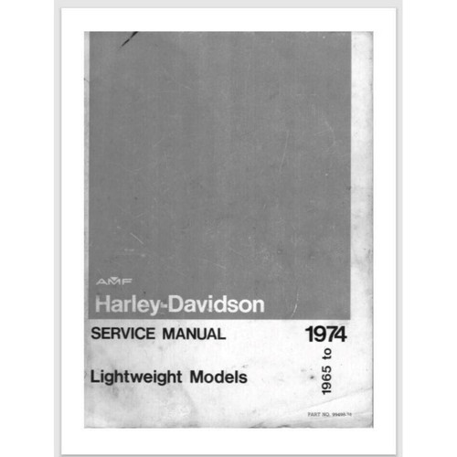1965 to 1974 Harley Davidson Light weight Models 169 pages 99498-74 | eBay