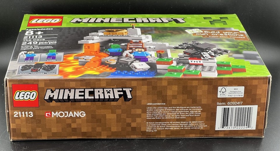 LEGO Minecraft: The Cave Set 21113 New Sealed Box | eBay