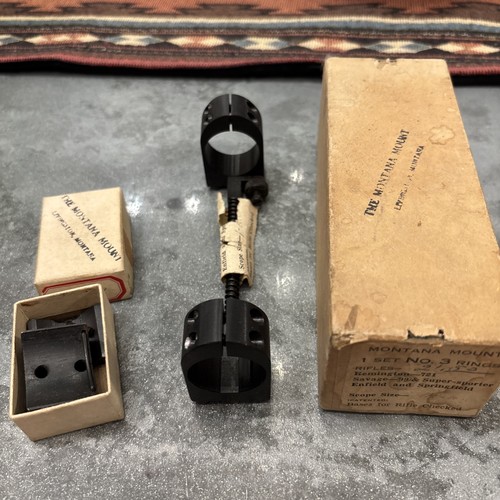 Montana Mount, Scope Mount And Bases For Savage 99 Set Of No. 3 Rings ...