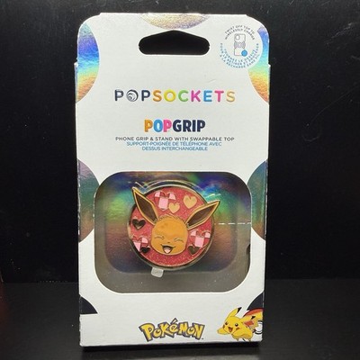 PopSockets Pokémon Eevee XOXO Hearts PopGrip Phone Stand Swappable Top ...