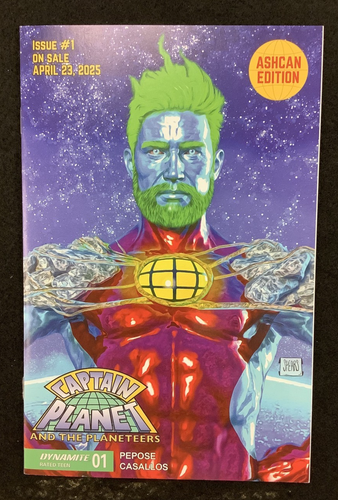 CAPTAIN PLANET #1 ASHCAN EDITION COMIC BOOK LOT PLANETEERS MARK SPEARS ...