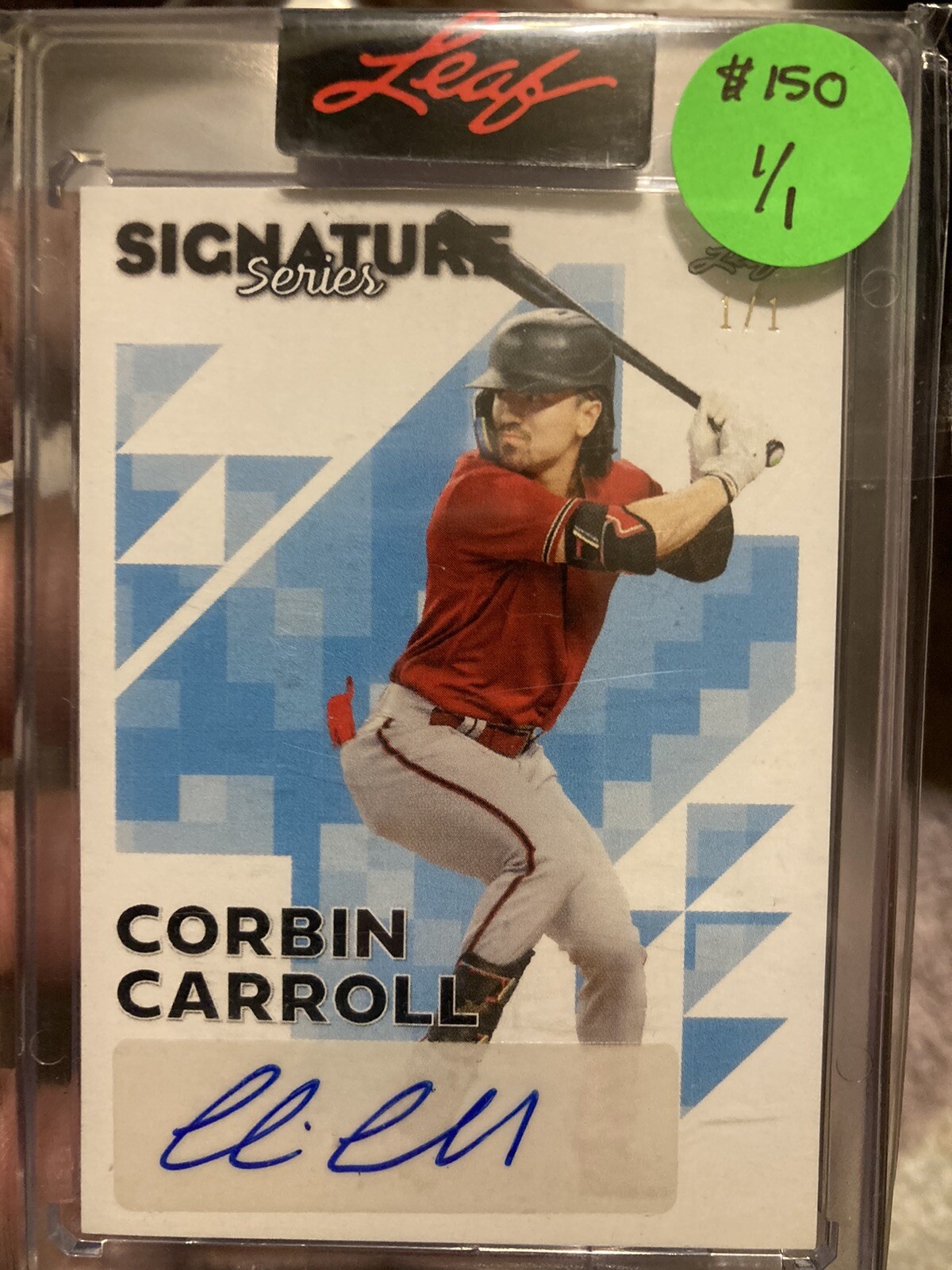 2023 Leaf Signature Series Corbin Carroll Autograph Blue 1 of 1 🔥 | eBay