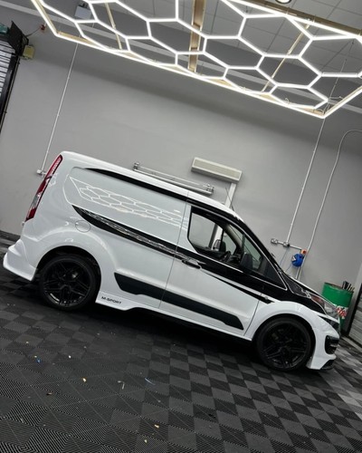 Ford Transit CONNECT full racing stripes graphics M-SPORT style decals ...