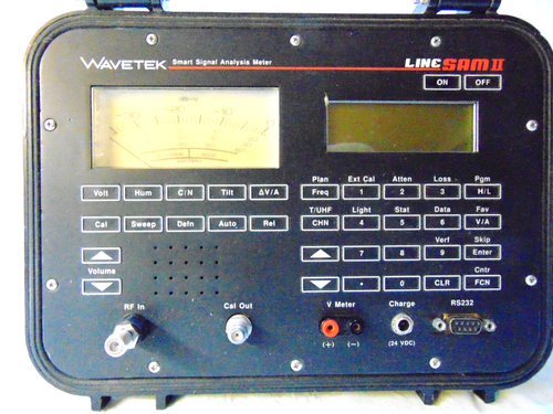 Wavetek LINE SAM II Linesam Smart Signal Analysis Meter Untested but ...