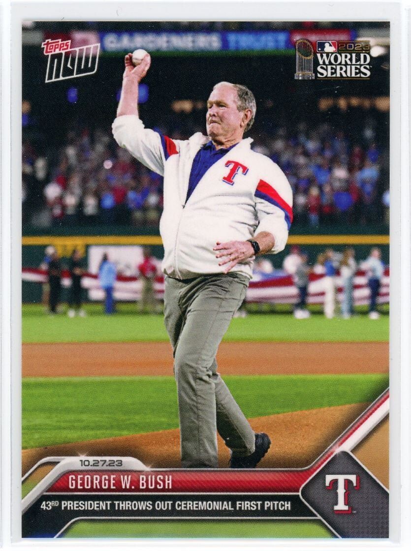 George W Bush Texas Rangers Former President George W. Bush To Throw
