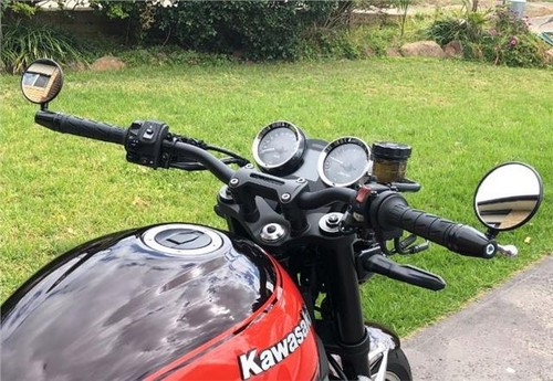 LSL Superbike Flat Low Rise Handlebar Black 28.6mm Kawasaki Z900 RS ...