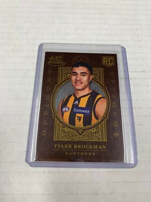 2021 AFL SELECT OPTIMUM PLUS ROOKIE CARD TYLER BROCKMAN HAWTHORN HAWKS ...