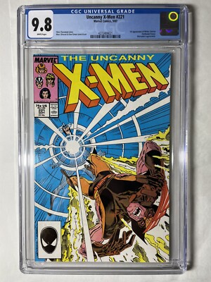 Uncanny X-Men #221 Marvel Comics CGC 9.8 White Pages 1st Appearance Mr ...