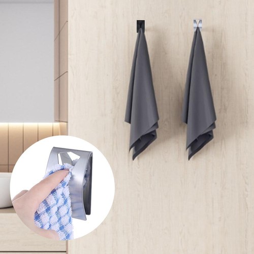 Bathroom Wall Towel Hangers Kitchen Rags Dishcloth Clips New Towel ...