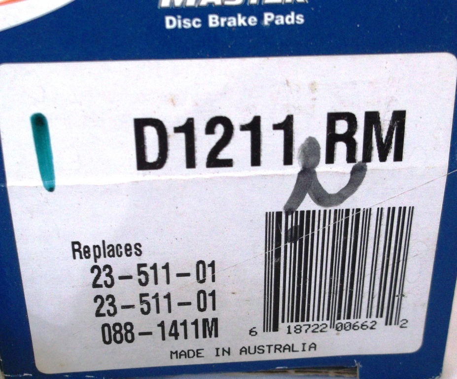 Set of NEW Disc Brake Pads- PBR Metal Master D1211 RM | eBay