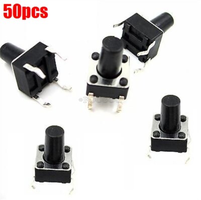 50Pcs Micro Switch Push Button 6*6*9.5 Mm 6X6X9.5 Mm sx | eBay