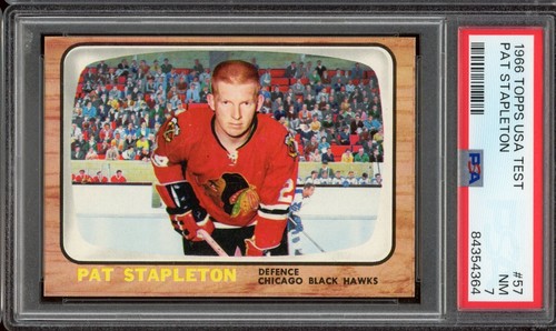 1966 Topps USA Test Hockey #57 Pat Stapleton PSA 7 | eBay