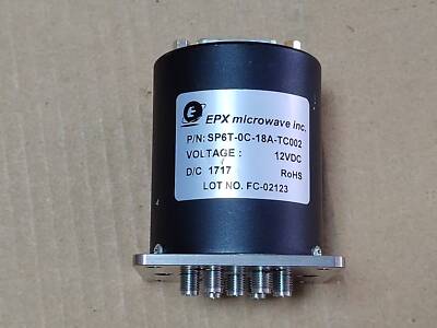 1PC EPX RF coaxial switch SP6T-0C-18A-TC002 DC-18 GHz 12V | eBay
