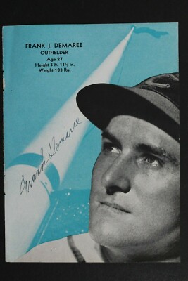 Chicago Cubs Frank Demaree (d.58) & Tuck Stainback Signed Auto 1937 4x6 ...