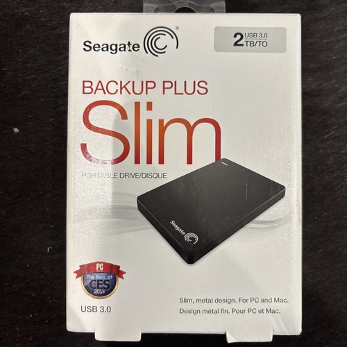 Seagate Backup Plus Slim 2TB External Hard Drive Brand New Sealed ...