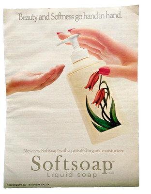 VINTAGE 1985 FULL PAGE MAGAZINE PRINT AD SOFT SOAP LIQUID SOAP | eBay