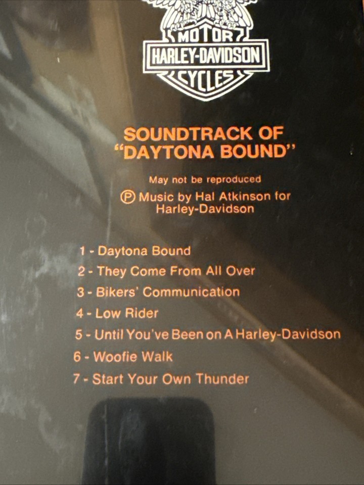 Harley Davidson Daytona Bound Motorcycle Vintage Sd trk Vinyl LP SEALED ...