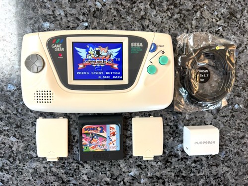 Sega Game Gear - Works, Recapped, LCD Screen Mod, Glass Lens, Clean ...
