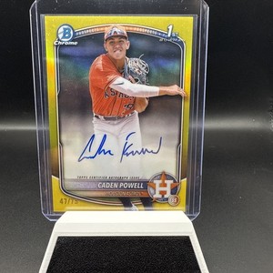 Caden Powell 2025 Bowman Chrome #CPA-CPO Prospect Auto - Yellow ...