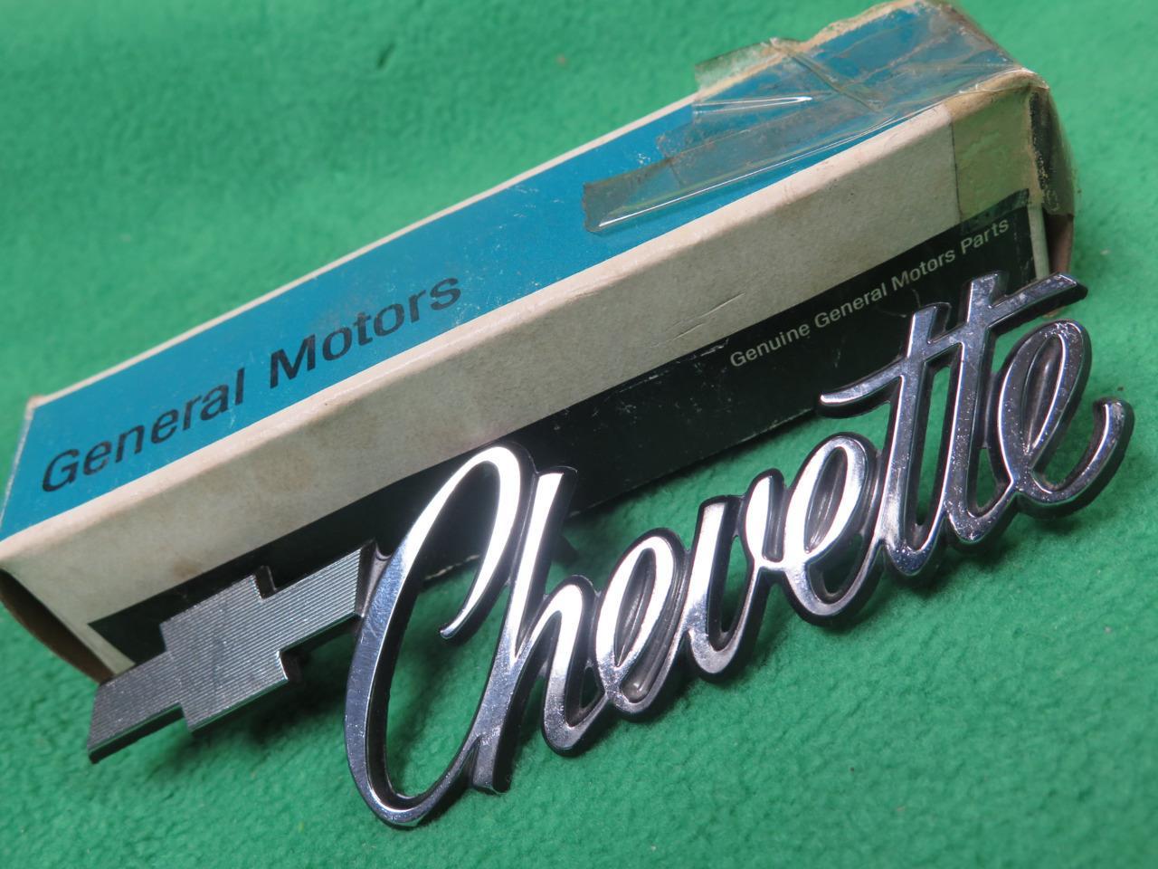 374675 GM 1976-1979 CHEVROLET CHEVETTE FRONT FENDER EMBLEM BADGE ...